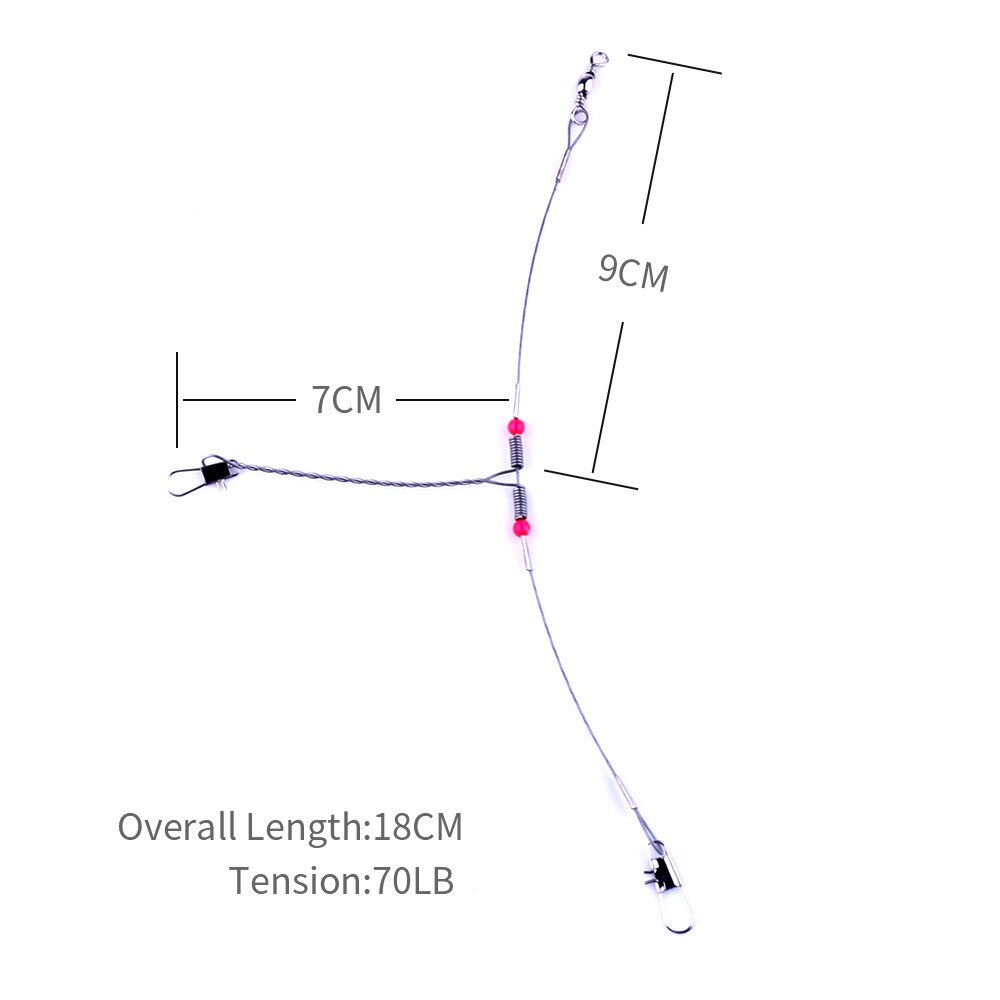 WDAIREN Anti-Winding 1-5 Swivel String Fishing Hoo... – Grandado