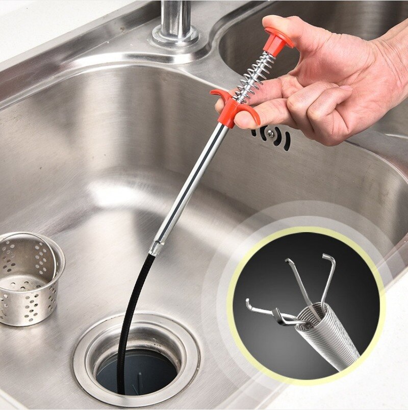 60cm Drain Snake Spring Tube Unblock Tool Bathroom... – Vicedeal