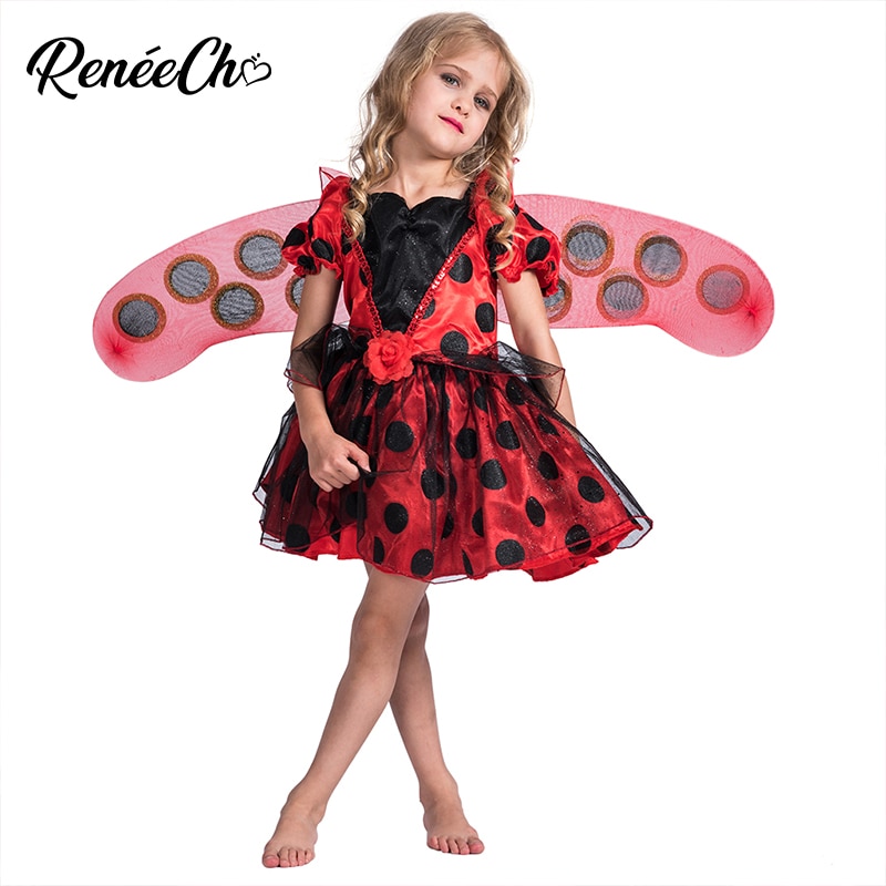 Reneecho Halloween Costume For Girls Kid Ladybug C... – Grandado