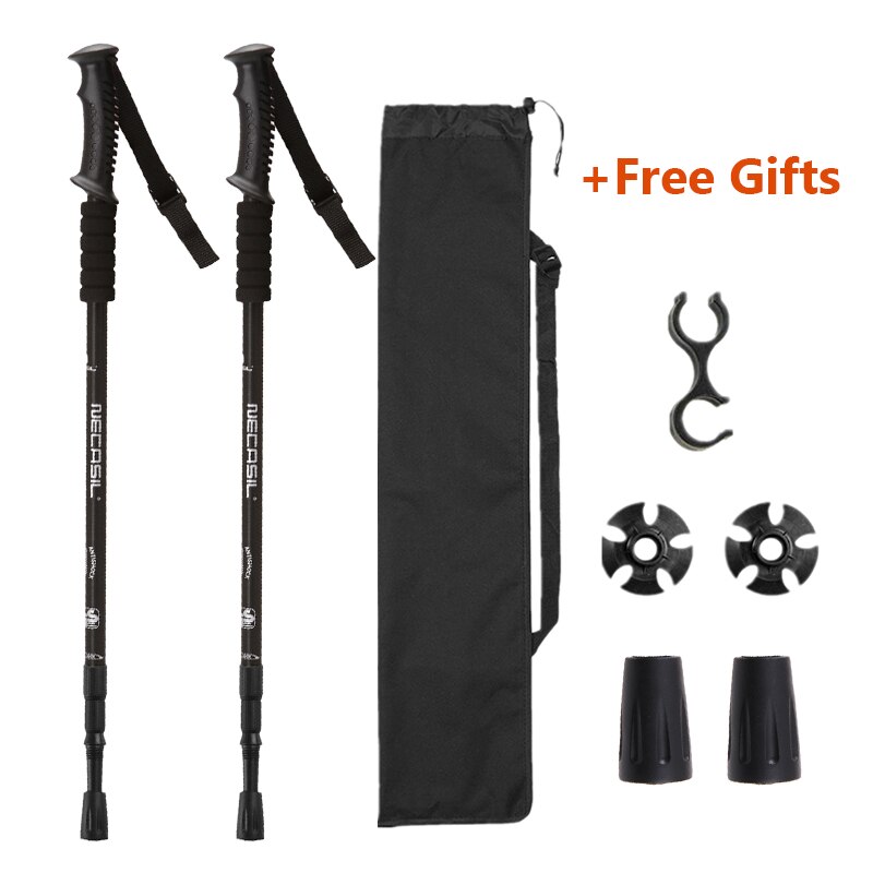 2Pcs/lot Walking Sticks Telescopic Trekking Ultral... – Vicedeal