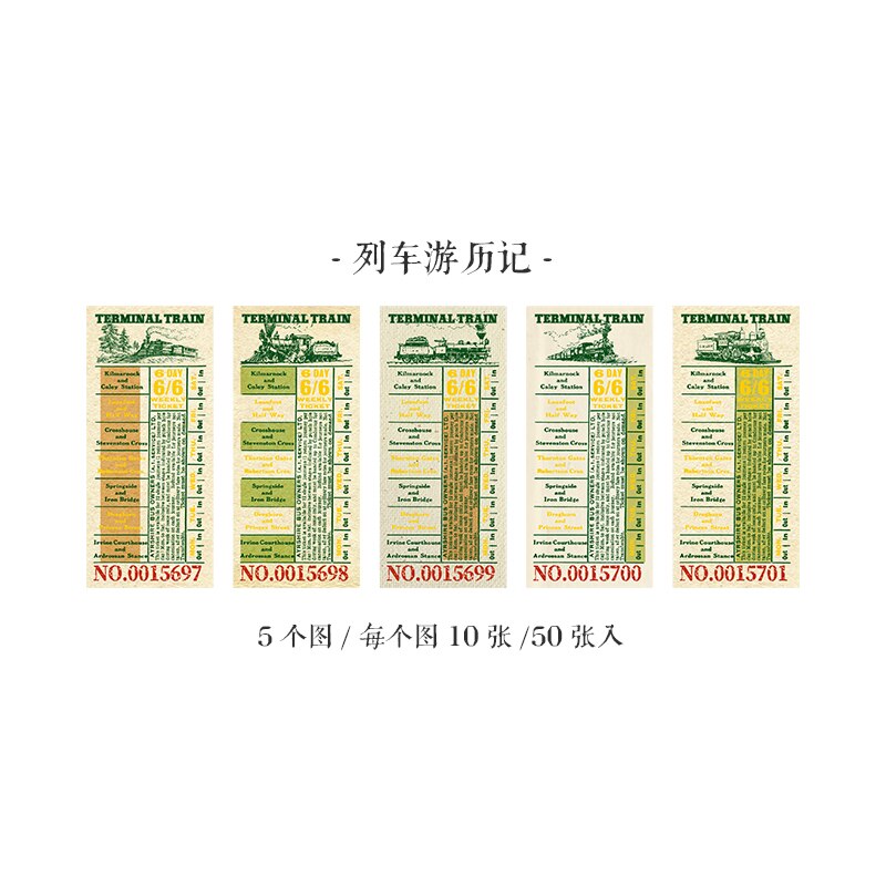 50pcs/lot Memo Pads Material Paper Ticket collecto... – Grandado