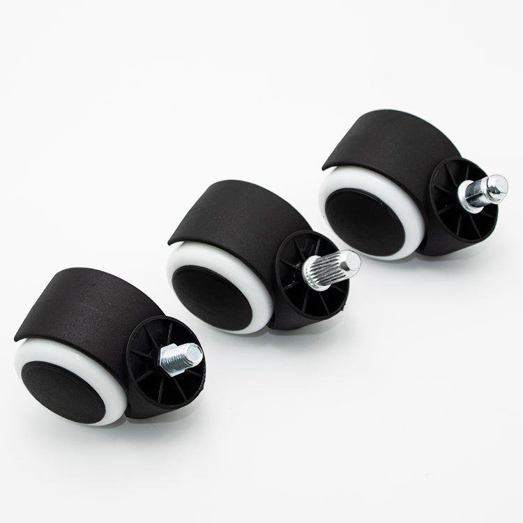 Office swivel chair wheels 2-inch black and white ... – Vicedeal