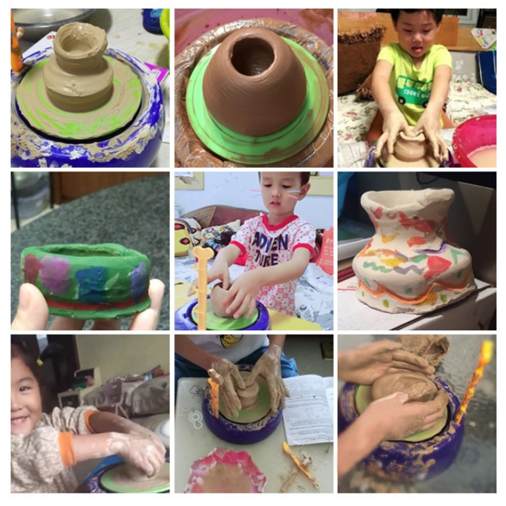 Children DIY Pottery Wheel Pottery Studio Craft Ki... – Vicedeal