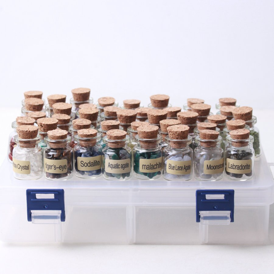 40pcs/box Natural Mini Rock Gravel/rough Gems Bott... – Grandado