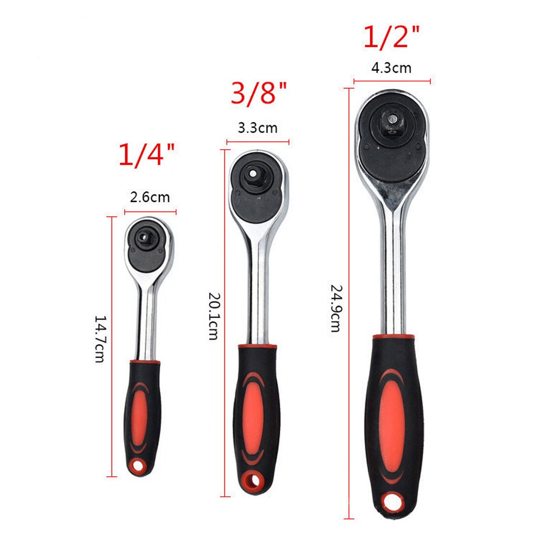 1PC 1/4 3/8 1/2 "Mini Ratsche Doppel-Ended Drehmom... – Vicedeal