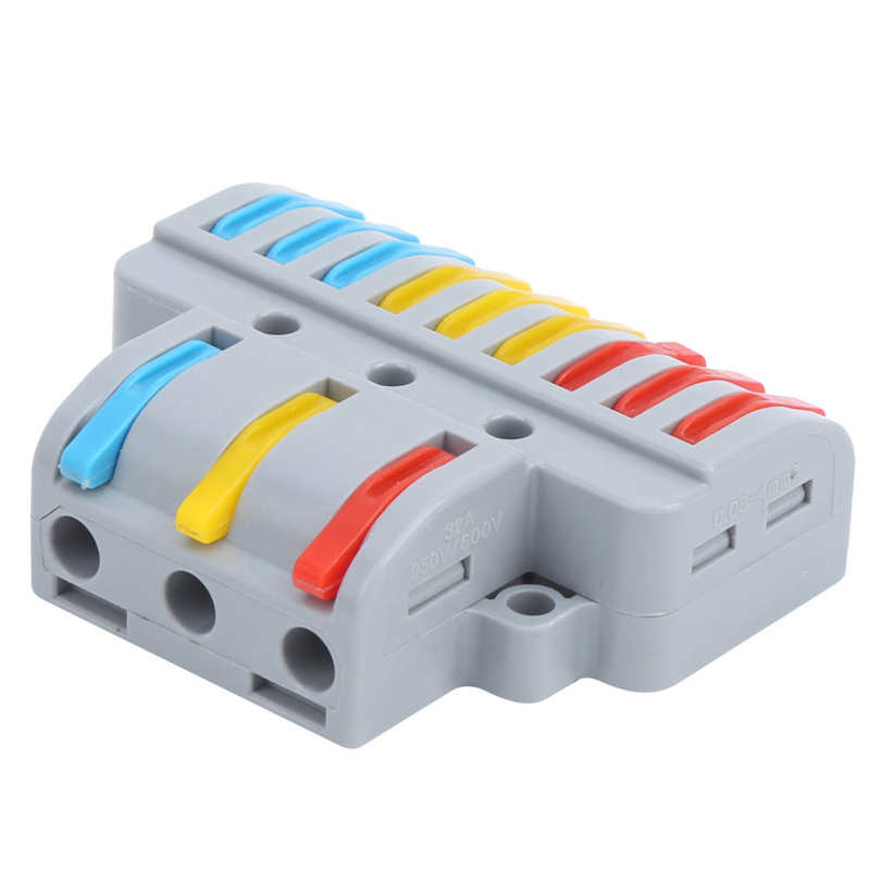 Quick Terminal 10Pcs Wire Block Clamp Terminal 3-i... – Vicedeal