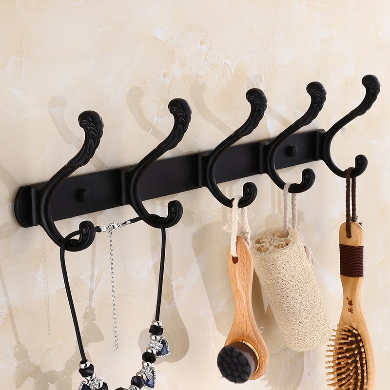 3/4/5 Hooks Coat Rack Wall Mounted Heavy Duty Hang... – Grandado