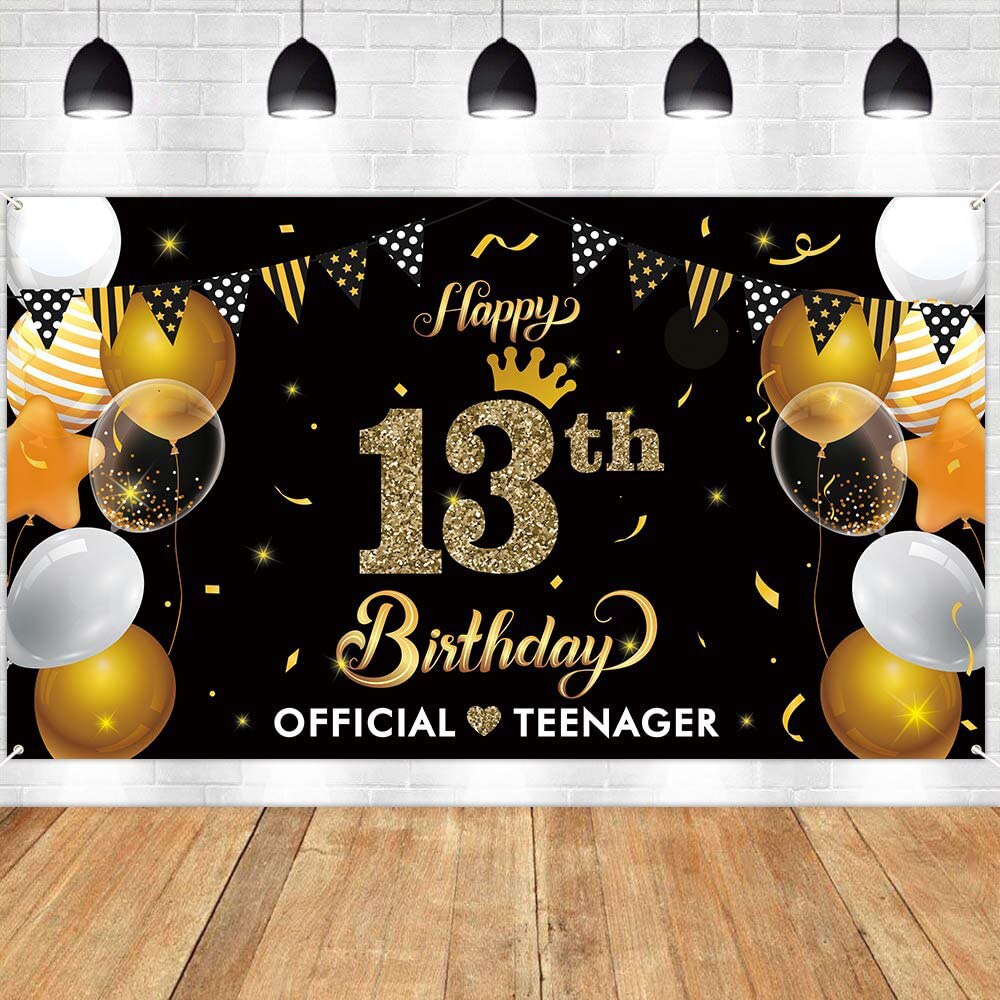 Banderole de joyeux anniversaire 13e anniversaire,... – Grandado