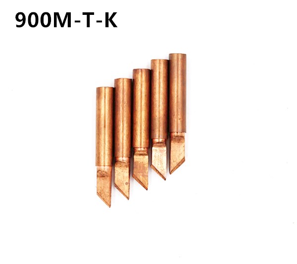 6 kinds pure copper Iron tip 900M-T soldering tip ... – Vicedeal
