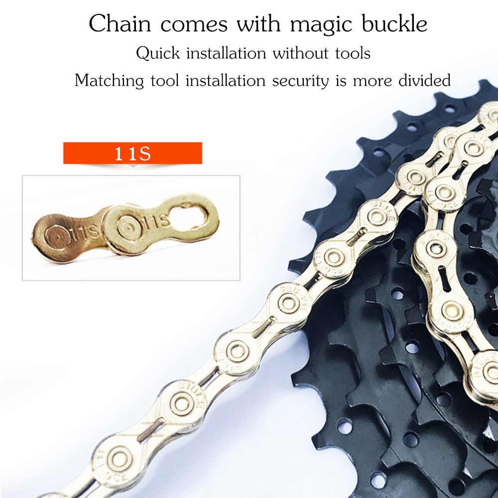 VXM 11 geschwindigkeit Fahrrad kette silber halb h... – Vicedeal