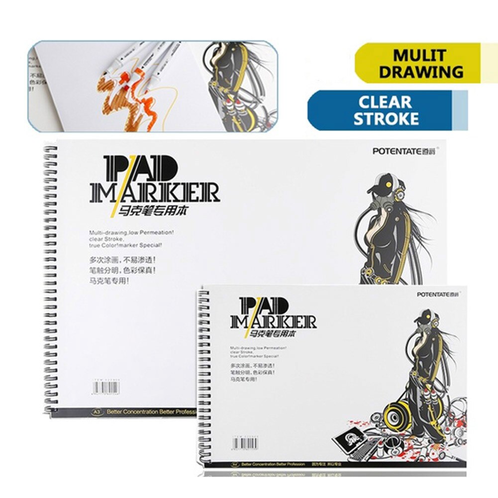 Marker Papier Pad A3 A4 A5 32 Vellen Schets Kunste... – Vicedeal