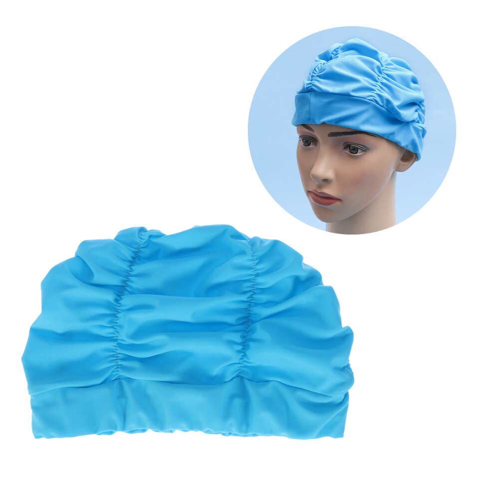 1pc Swiming Cap Premium Pleated Durable Elastic Ba... – Vicedeal