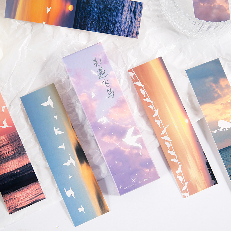 30 Pcs Seaside Sunset Scenery Set Of Cute Bookmark... – Vicedeal