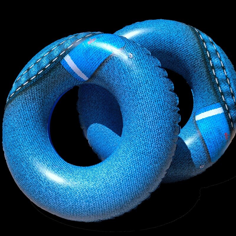 Life Ring Inflatable Swim Ring Adults Children Arm... – Grandado