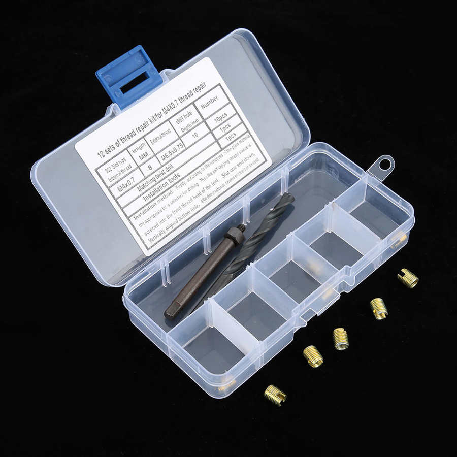 12 Stuks Draad Reparatie Kit Zelftappende Draad In... – Vicedeal