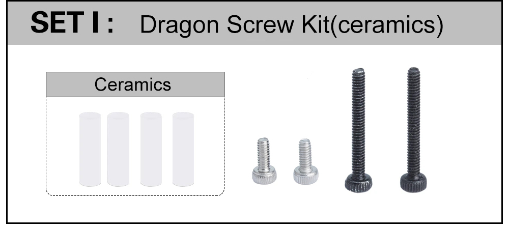 trianglelab Dragon fastening piece Fastener screws... – Grandado