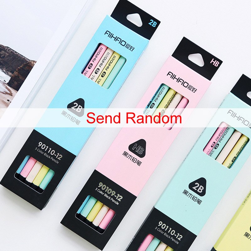 12 Pcs/Lot Candy Color Pencil Black Wood Standard ... – Vicedeal