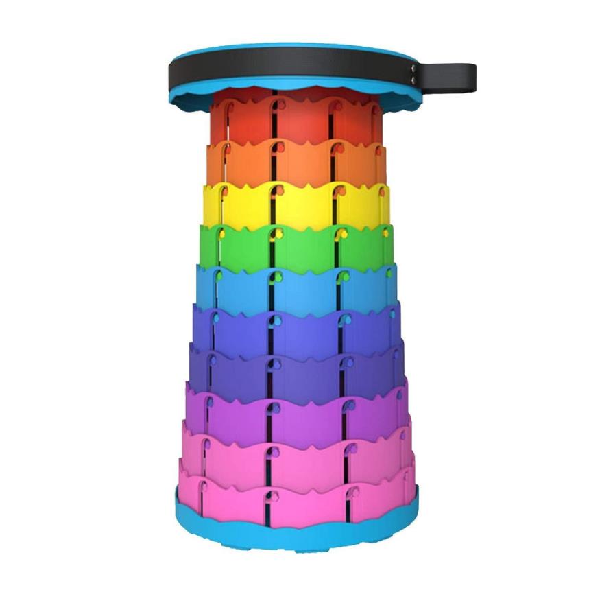 Telescopic Stool with Rainbow Appearance Bright Co... – Vicedeal