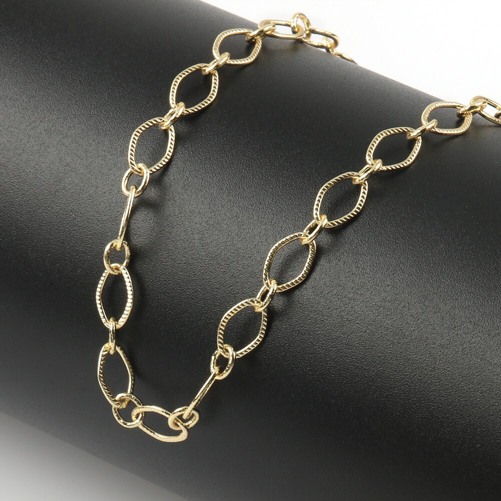 1m Gold Color Stainless Stell Big Rolo Cable Bulk ... – Grandado