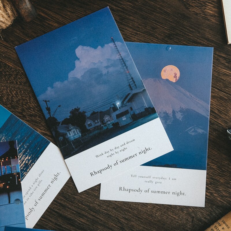 30 pcs/set Galaxy Lomo card mini cartoon postcards... – Grandado