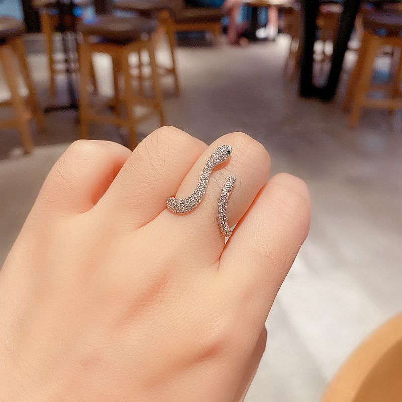 Punk Vrouwelijke Kleine Slang Ring Bridal Engageme... – Vicedeal