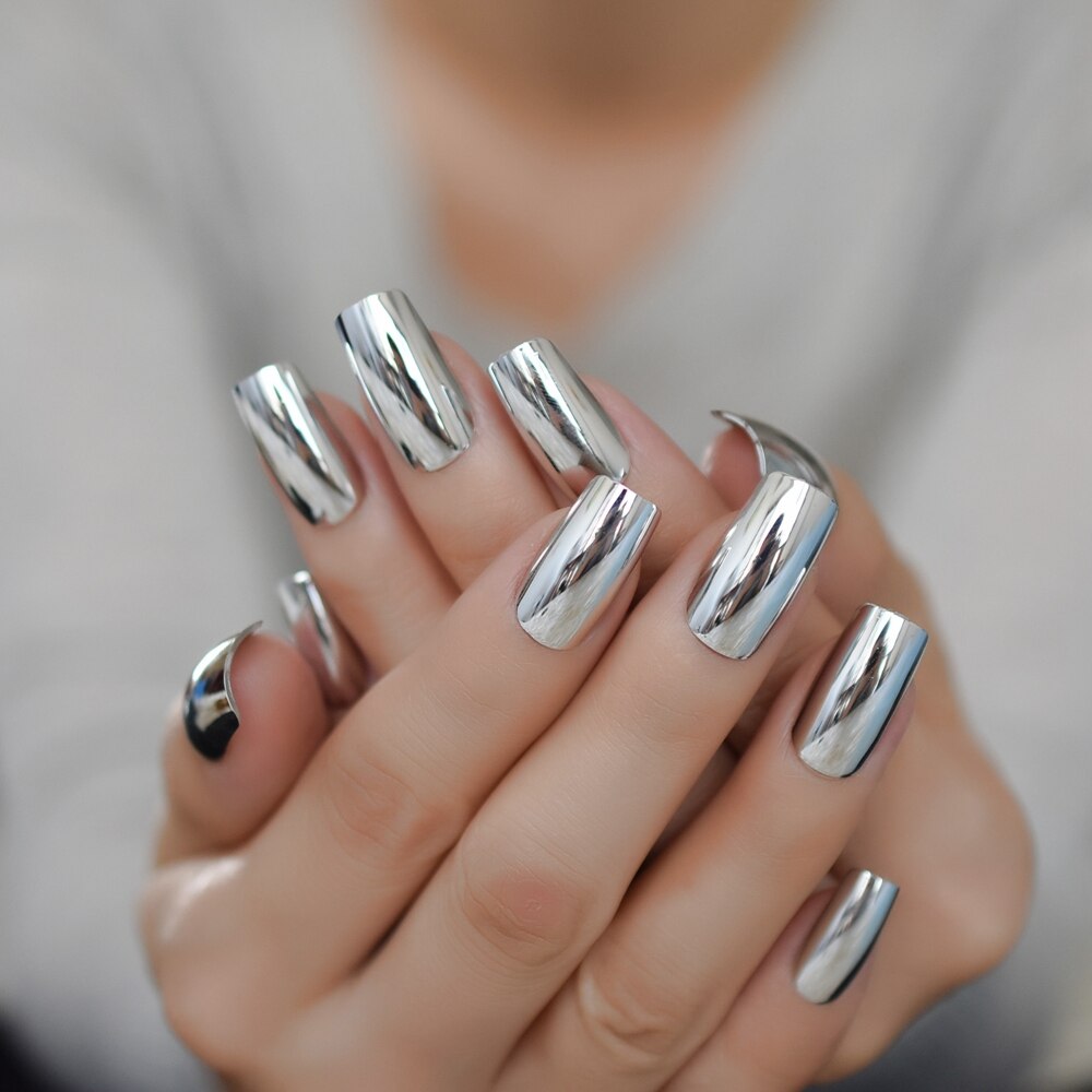 Metalen Vierkante Nagels Medium Zilver Nagels Spie... – Vicedeal