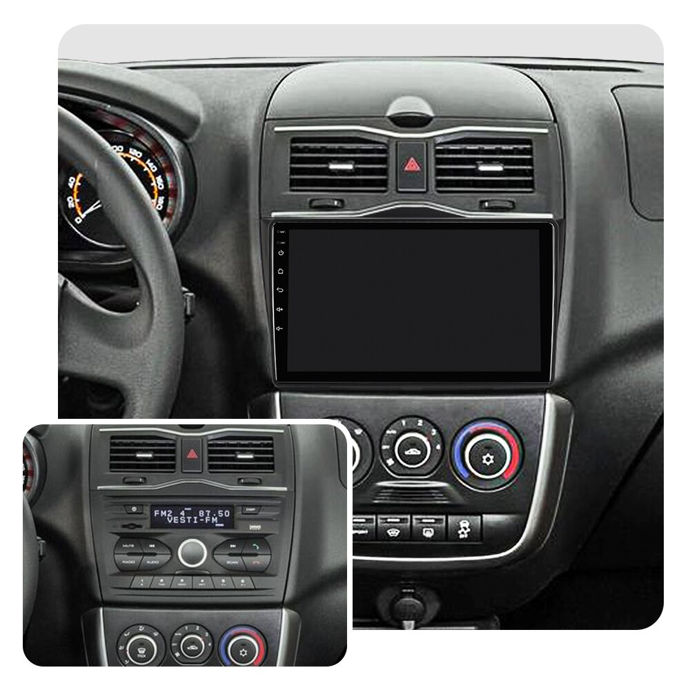 9 inch Car Radio Fascias Frame for LADA ВАЗ Granta... – Grandado