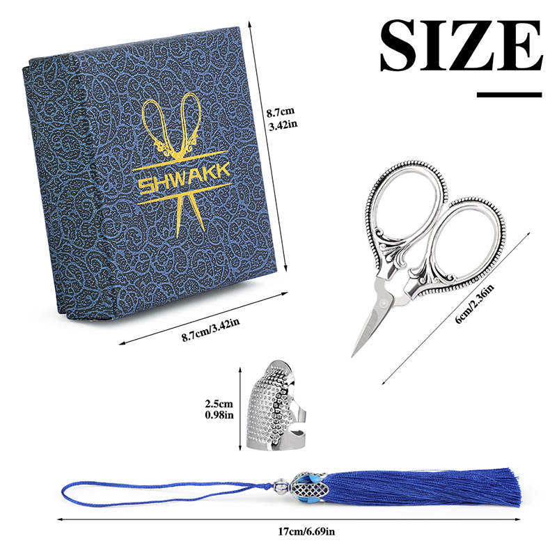 Shwakk 3 kpl räätälöity pienet ompelusakset antiik... – Grandado