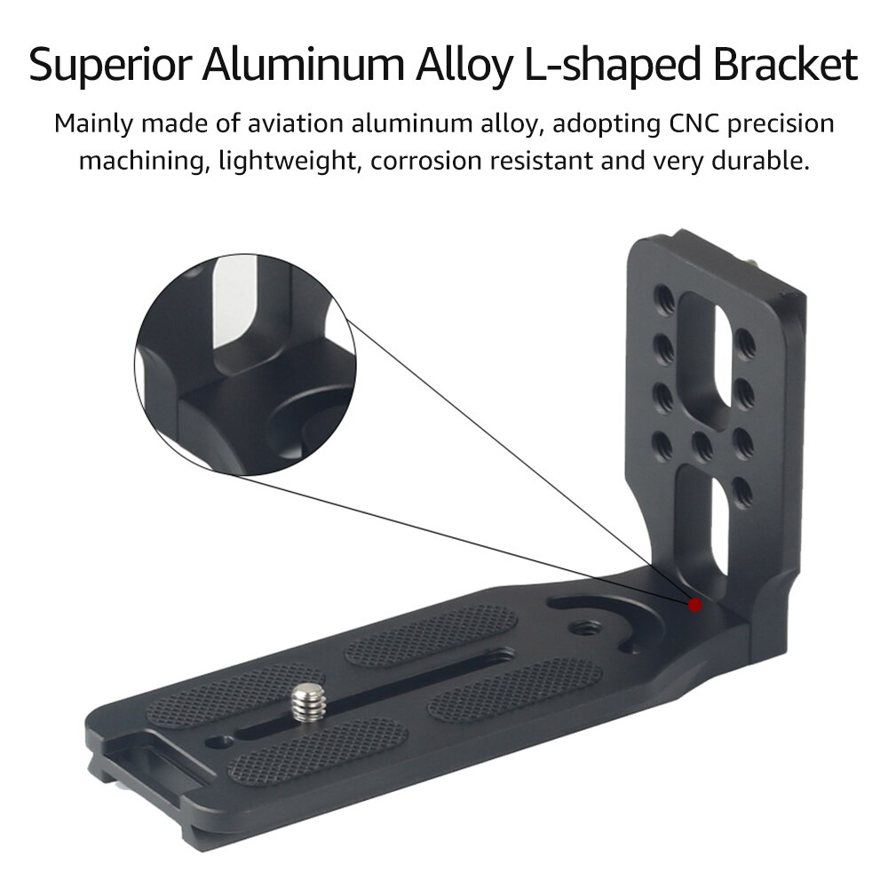 L-shaped Bracket Aluminum Alloy Quick Release Plat... – Vicedeal