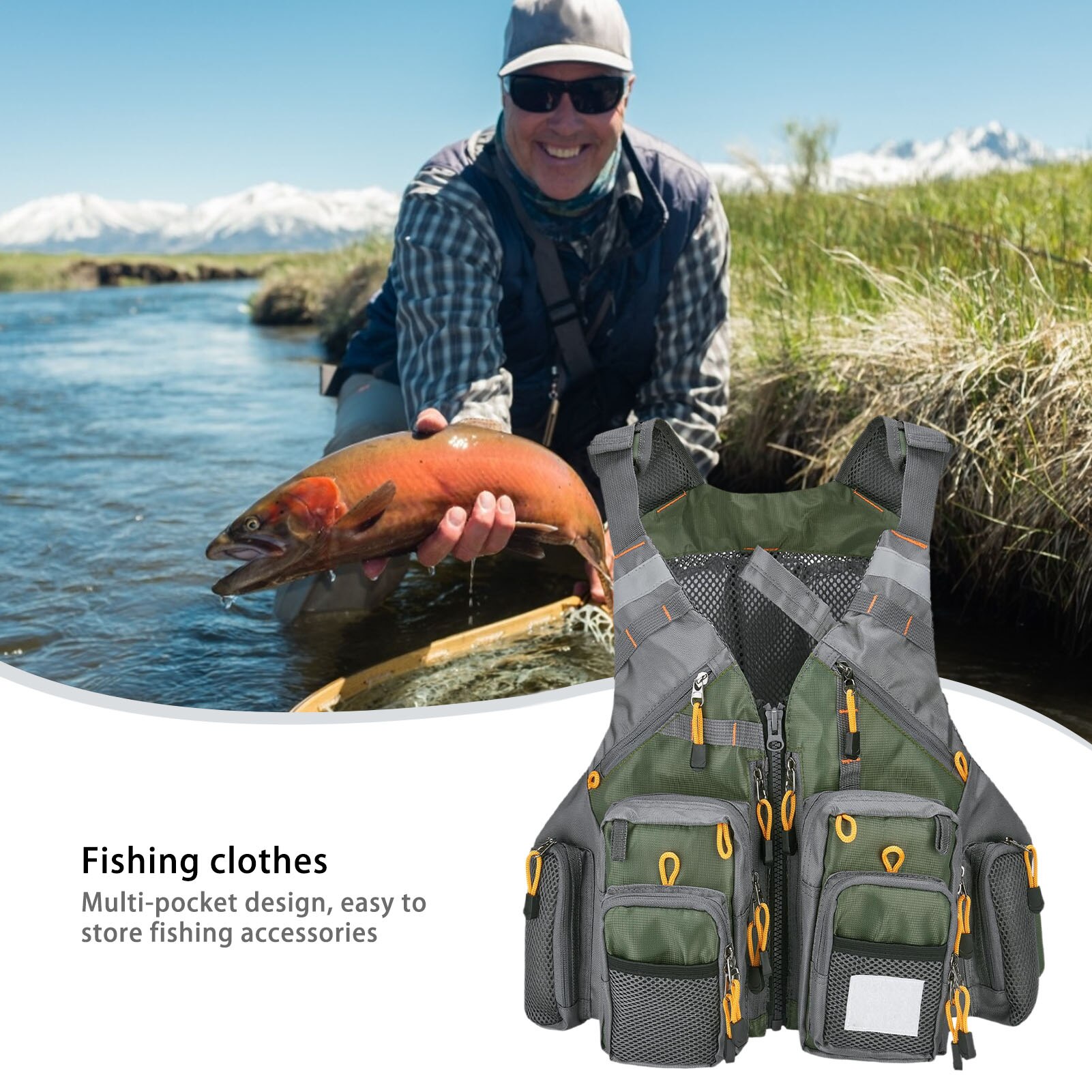 Outdoor Sport Breathable Fishing Vest Men Women Mu... – Grandado