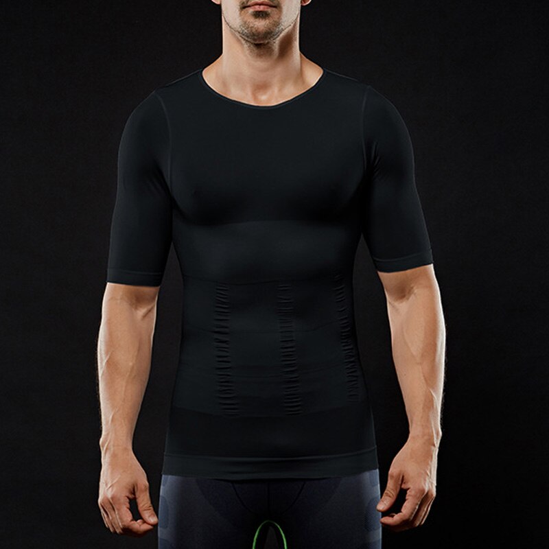 Men Compression T-Shirt Body Shaper Slimming Tops ... – Grandado