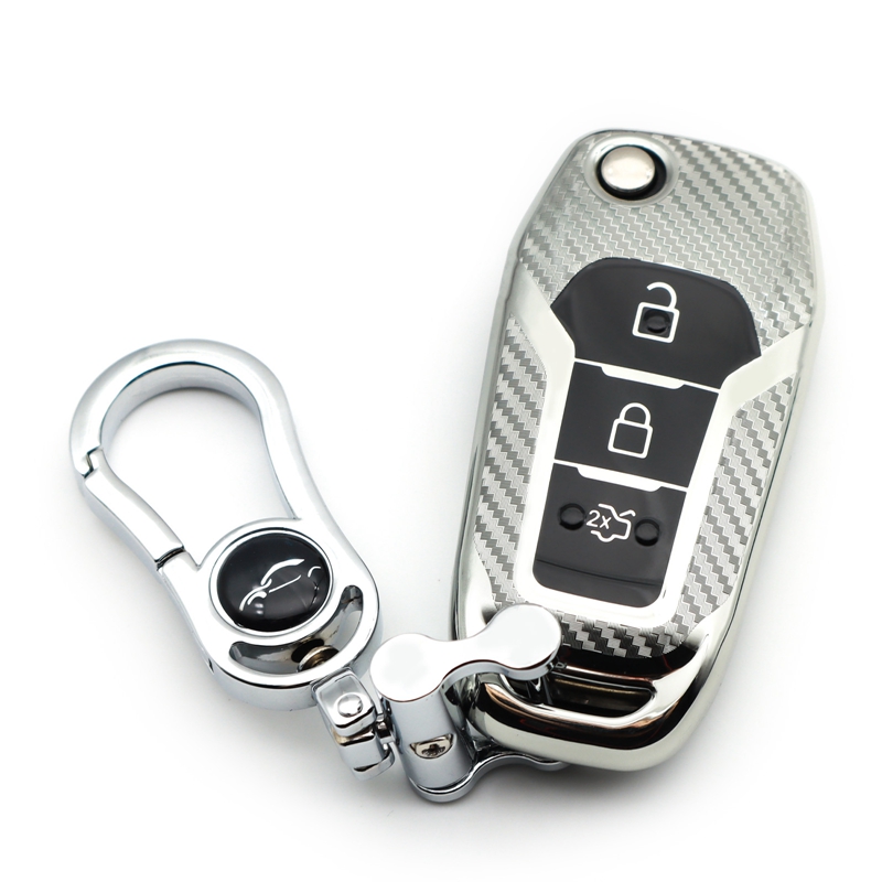 Soft TPU Car Key Chain Covers Case Accessories Cap... – Grandado