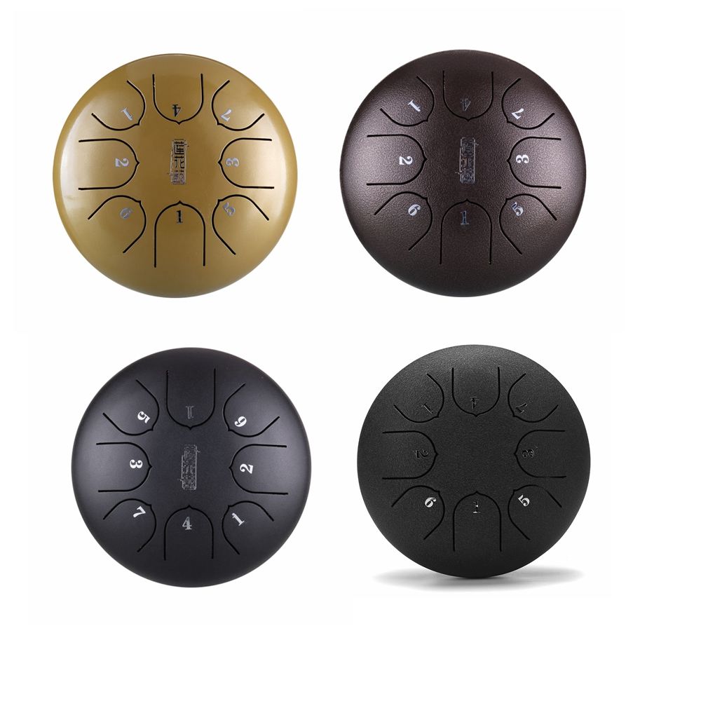 Steel Tongue Drum 6 Inch 8 Tone Handpan Drum Tongu... – Grandado