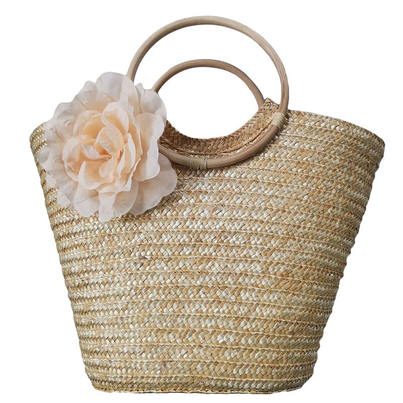 Beach Rattan Straw Polyester Bag Leisure Straw Cra... – Vicedeal