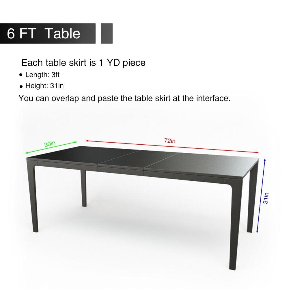 Romantic Fluffy Table Skirt Tulle Tableware Tablec... – Grandado