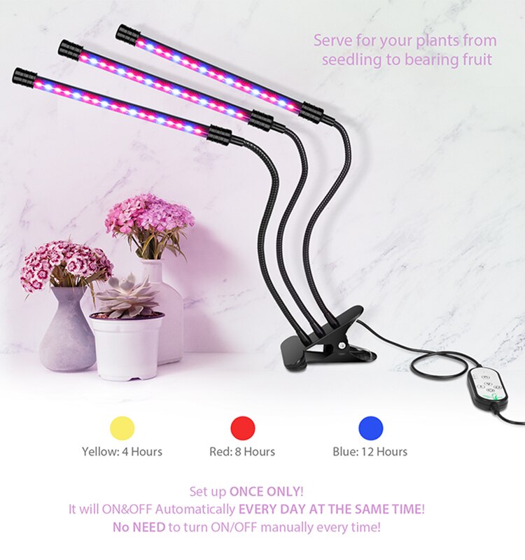 LED Grow Light USB Phyto Lamp Full Spectrum Grow T... – Grandado