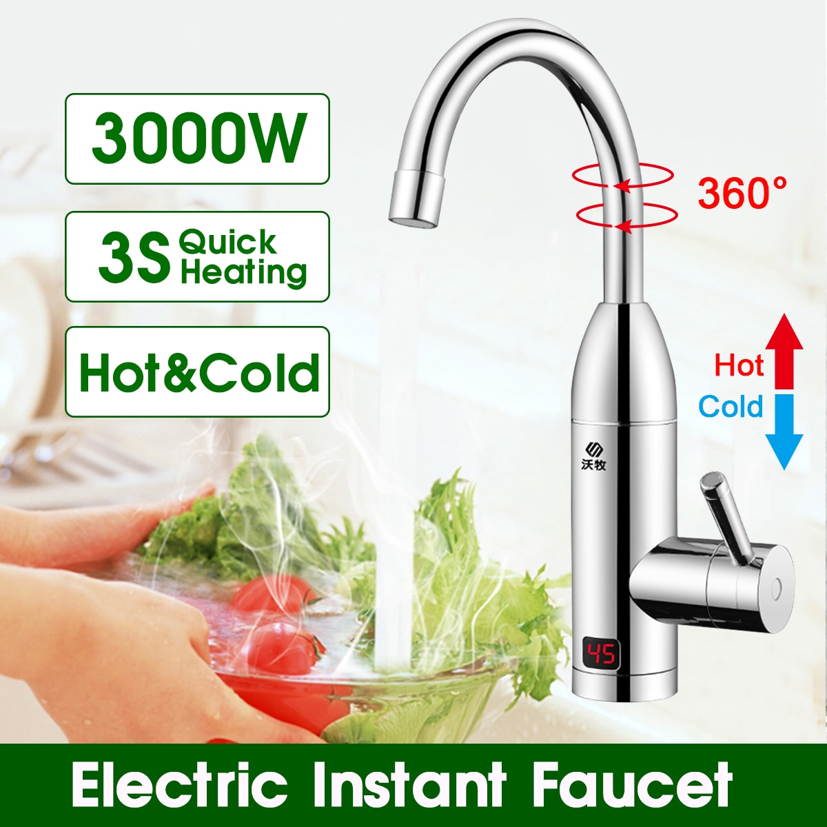 Instant Water Heater Tap Fast Instantaneous Thermo... – Vicedeal