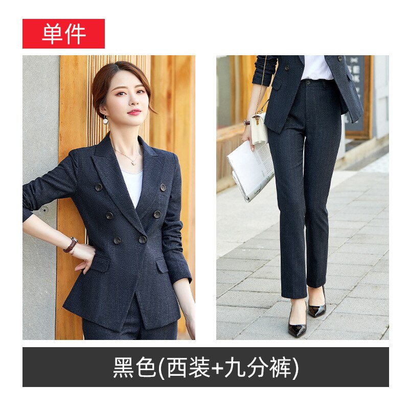 temperament slim winter ladies suit Pants suit Dou... – Vicedeal