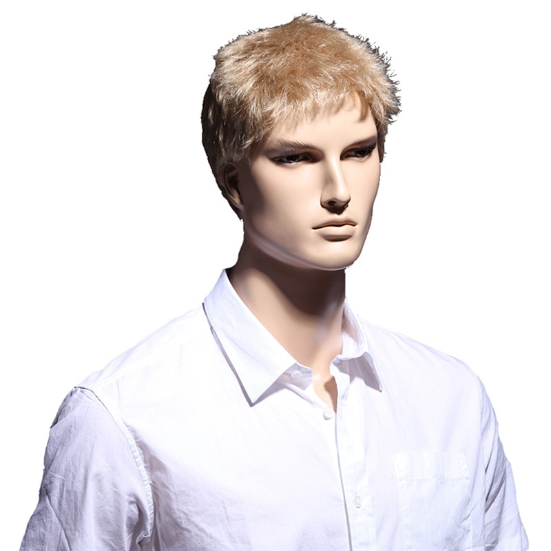 MSIWIGS 6 Inches Short Straight Wigs for Men Wine ... – Grandado