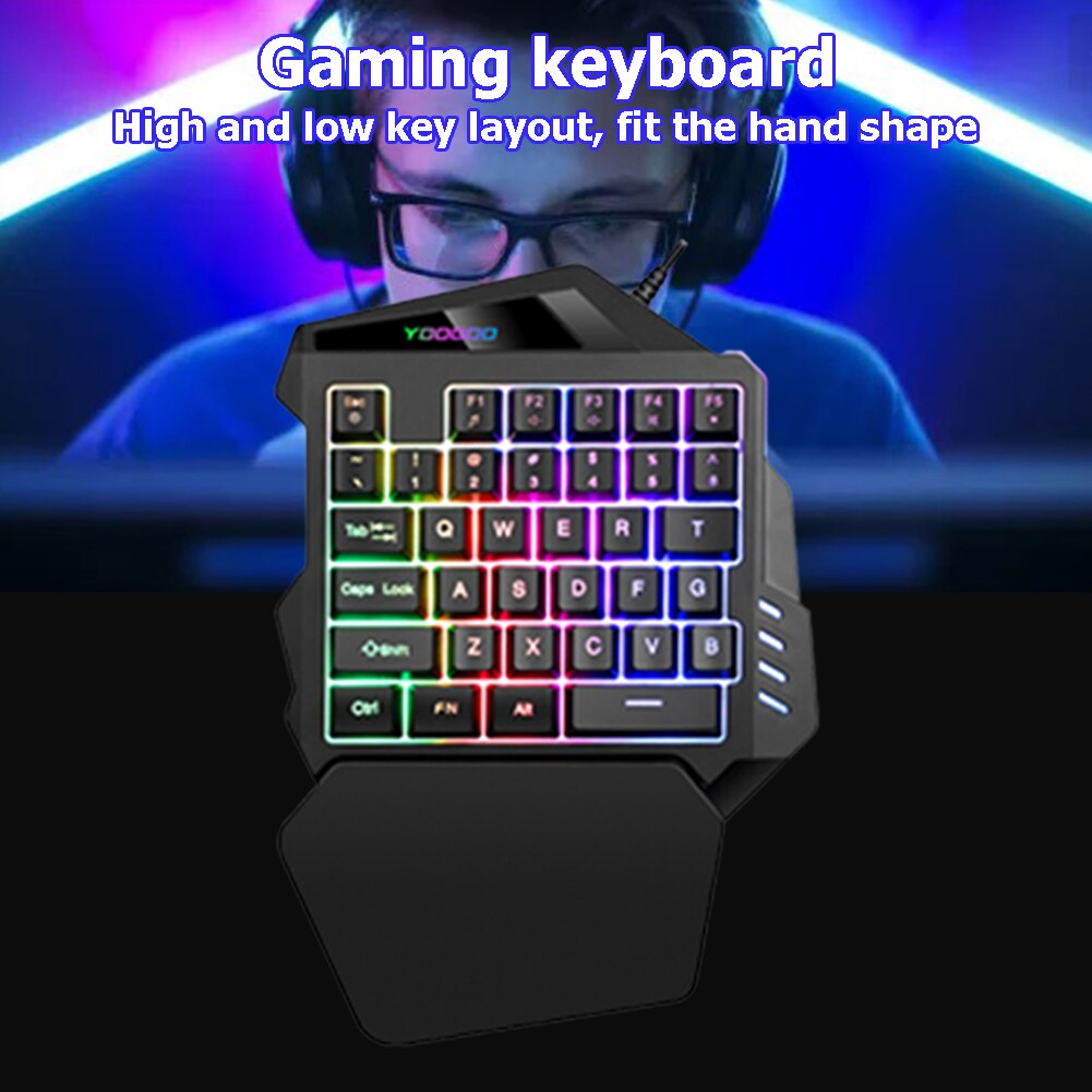 One Handed Gaming Keyboard 35 Keys Membrane Keyboa... – Vicedeal