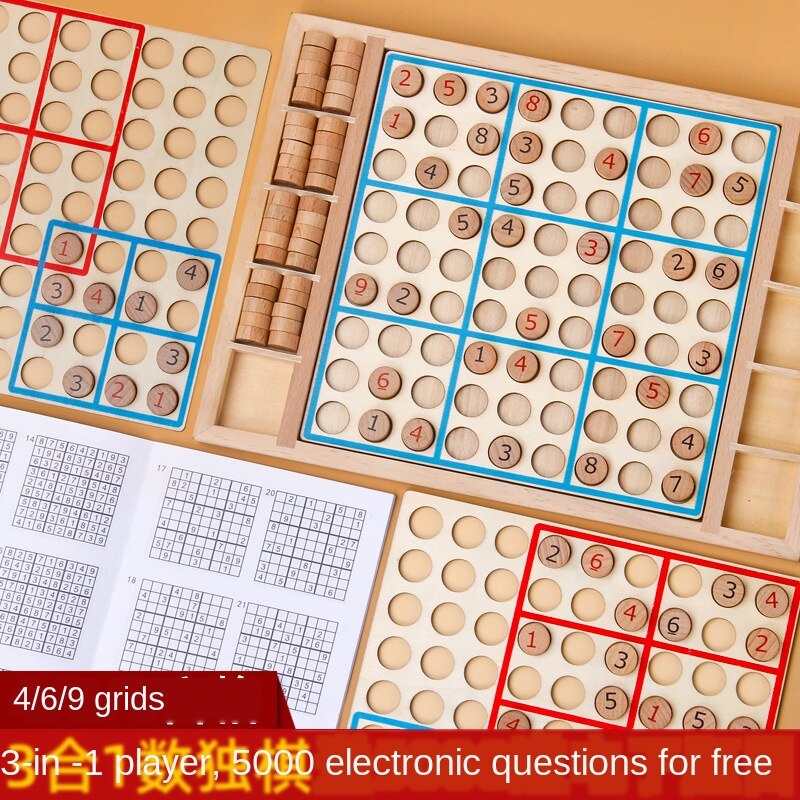 Wooden Four Six Nine Palace Sudoku Chess Toy Puzzl... – Grandado