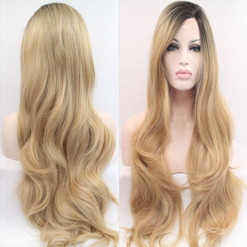 Bombshell Synthetische 13*3 Lace Front Pruik Zwart... – Grandado