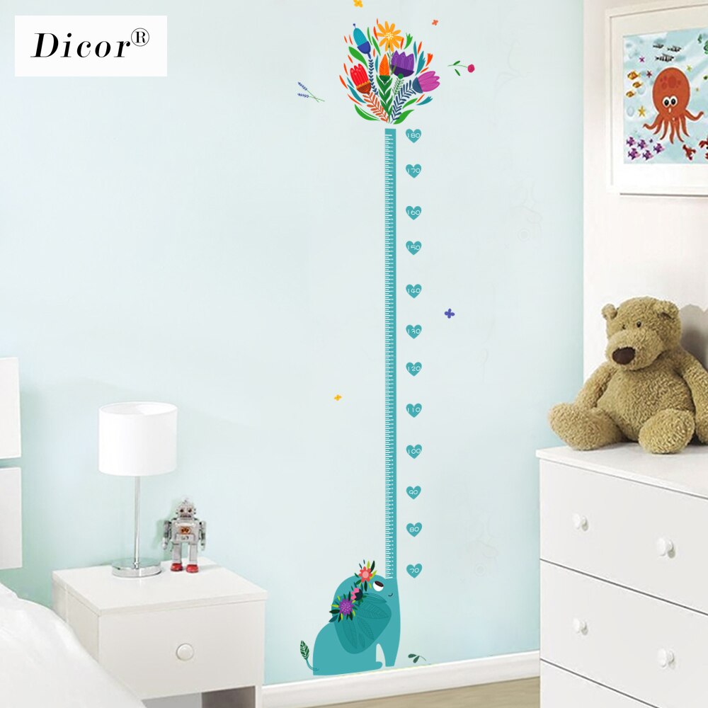 Genuine DICOR Kawaii Elephant Cartoon Wall Sticker... – Grandado