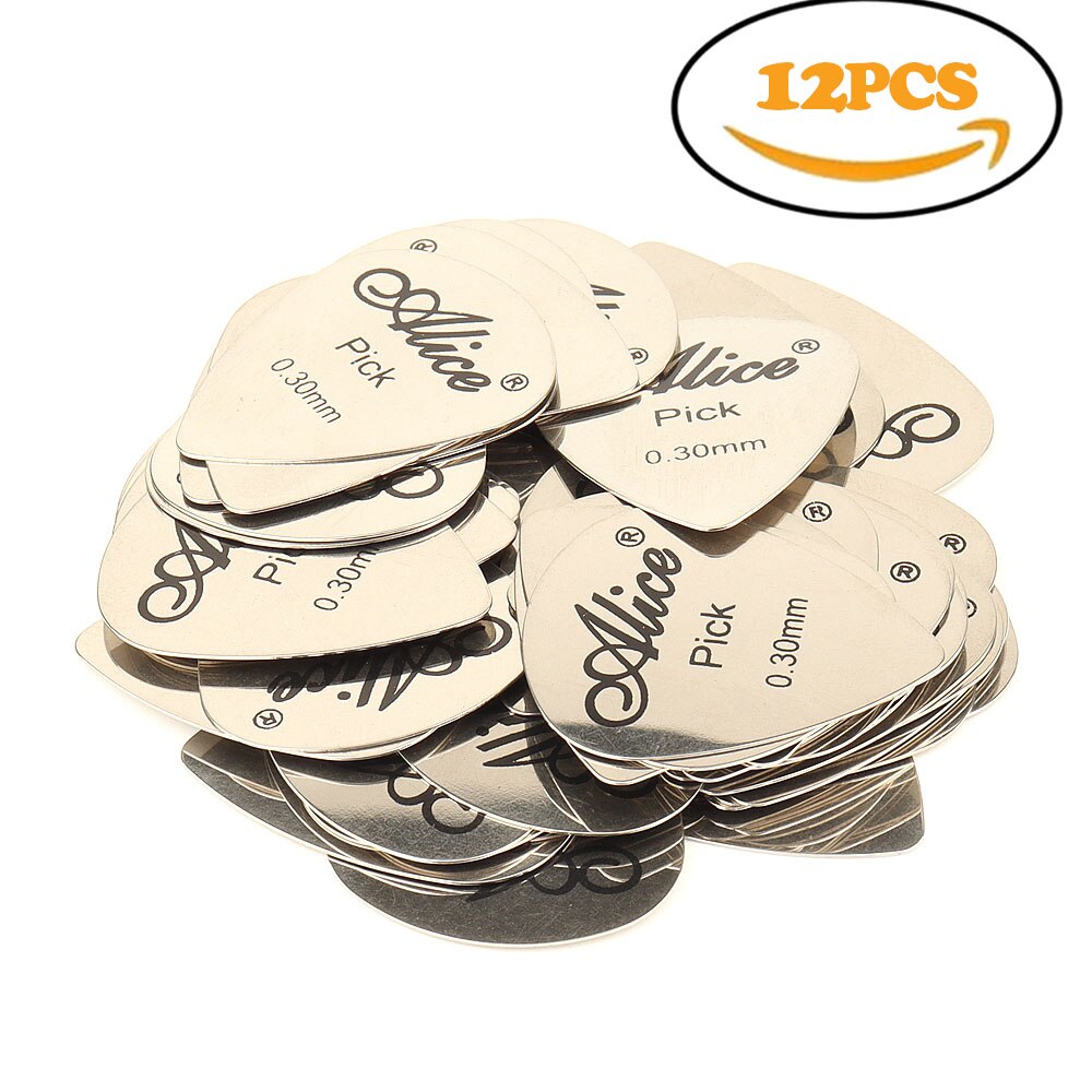 12pcs/Lot Alice 0.3mm Guitar Picks Plectrum Stainl... – Vicedeal