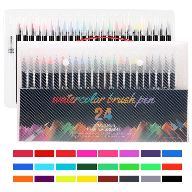 12/20/24/48 Colors Colors Markers Set Drawing Brus... – Vicedeal