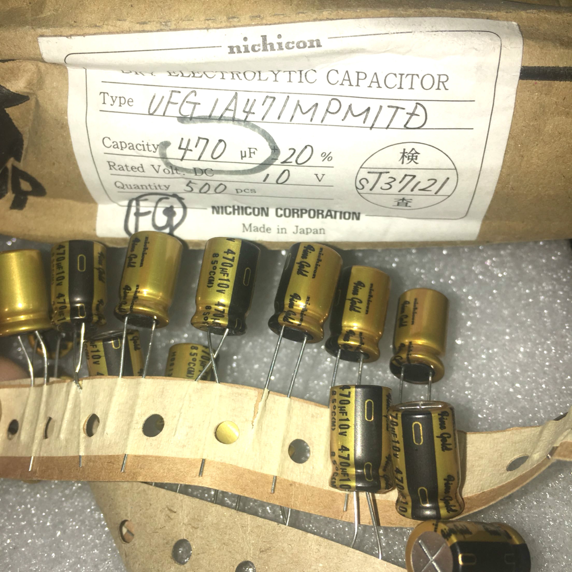 10Stck NICHICON FG 10V470UF 10x16MM feine Gold 470... – Grandado