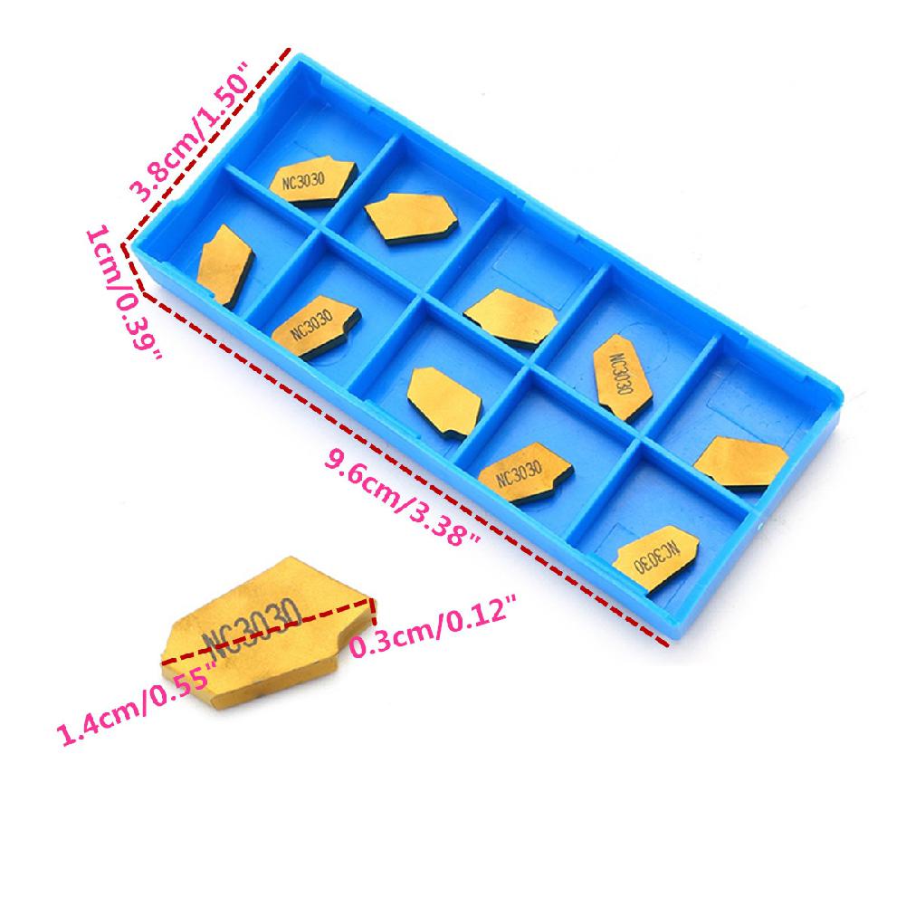 10pcs 3mm GTN3 CNC Parting Off Tips Carbide Insert... – Vicedeal