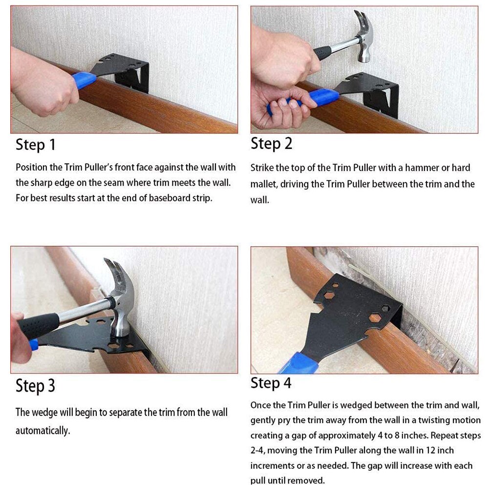 Trim Puller Home Portable Easy Grip Molding Steel ... – Grandado