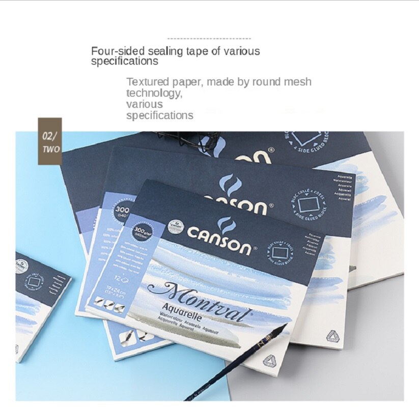 France Original Canson 300g/m2 Watercolor Paper Aq... – Grandado