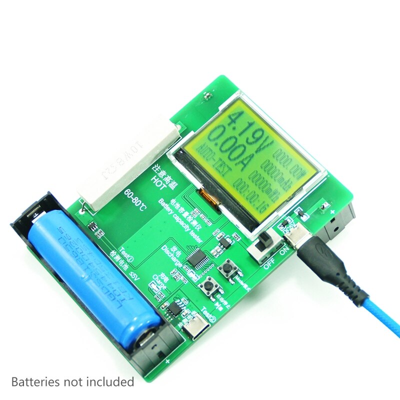 18650 Lithium Battery Capacity Tester Module LCD D... – Grandado